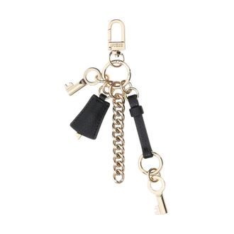 Guess Femme, Accessoires, Noir, Taille: ONE Size Porte-cl&eacute;s avec mousqueton et breloque