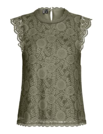 Pieces Pcolline Sl Lace Top Noos