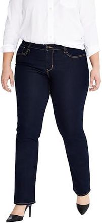 Levi's Plus Size 314 Shaping Straight Jeans Femme, Dark Indigo - Flat Finish, 16 S