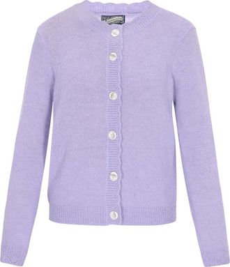 Dreimaster Dreimaster Strickjacke Frauen helles Lavendel