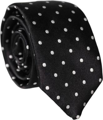 Dolce & Gabbana Homme, Accessoires, Noir, Taille: ONE Size Magnifique cravate