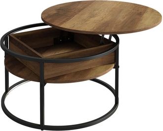 Vicco Table basse Marlo, Bois, 77x77cm, Vicco