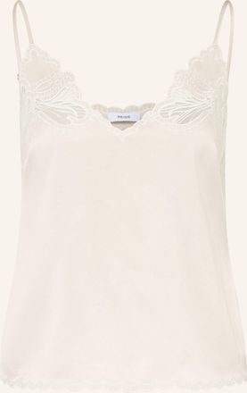 Reiss Reiss Satintop Joanie Mit Spitze beige