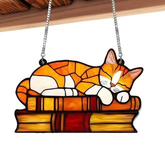 Generic Tier-Katzen-Sonnenf&auml;nger - h&auml;ngende Dekoration aus Acryl, niedliche Katzenfigur, buntes Ornament f&uuml;r Zuhause mit Wand-Display | Tolle Wahl f&uuml;r Wohnzim