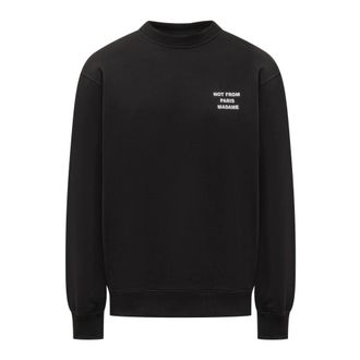 Dr&ocirc;le de Monsieur Homme, Sweatshirts et sweats &agrave; capuche, Noir, Taille: S Le Slogan SweaT-shirt
