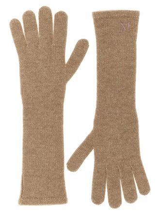 Max Mara Womens Beige Cashmere Gloves
