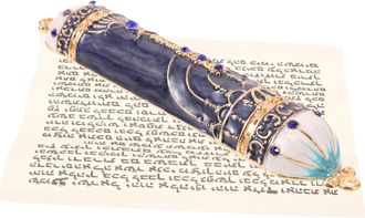 Valiclud Vintage Metall Türrolle Dekoration Judaica Metallhandwerk Retro Schriftrolle Für Zuhause Und Büro Rankendekor Leichte Türrollen-verzierung