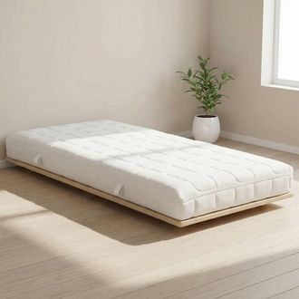 Beco home24 Gelmatratze Ortho-Dynamic 100 x 200cm Wendbar H3/H4 Doppeltuch Wei&szlig;