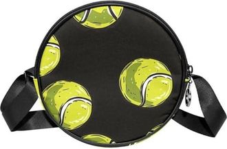 Generic Petit sac &agrave; bandouli&egrave;re Circle pour femme, petit sac &agrave; bandouli&egrave;re avec fermeture &eacute;clair, bretelles r&eacute;glables, sac &agrave; main rond d&eacute;contract&eacute; pour femmes