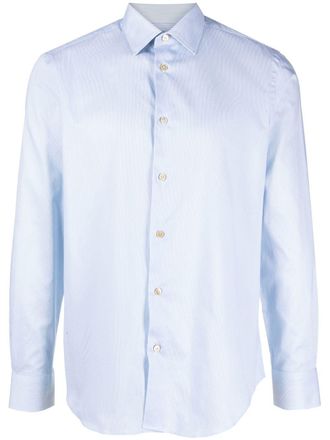 Paul Smith chemise cintr&eacute;e &agrave; rayures - Bleu
