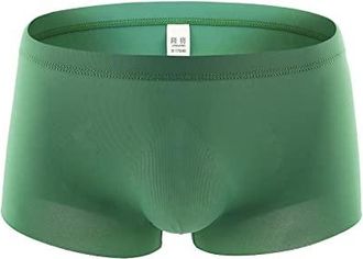 Generic Slip d&eacute;contract&eacute; sans trace, solide, pour homme, slips ultra fins, boxers confortables &agrave; bretelles, sous-v&ecirc;tements pour homme, Vert arm&eacute;e., XL taille 