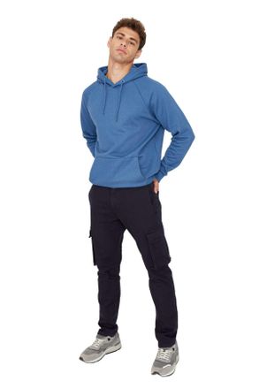 Trendyol Herren Plus Size Mittlerer Bund Skinny Hose Pants, Navy Blue, 48 Größen