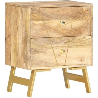 vidaXL Nachttisch 40 x 30 x 50 cm Mangoholz Massiv vidaXL