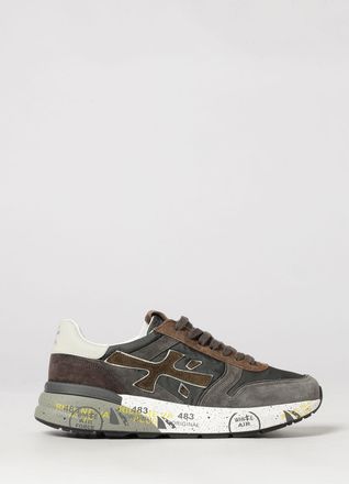 Premiata Mick Low-Top-Sneakers f&uuml;r Herren aus Veloursleder und Nylon