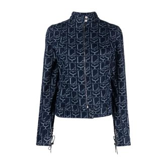 Ludovic de Saint Sernin Blaue Monogramm Denimjacke - - Jackets - Damen - Blau - S