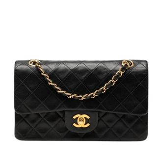 Chanel Pre-owned Vintage Double Flap Quilted Shoulder Bag - - Pre-owned - Damen - Schwarzk - ONE SIZE