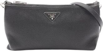 Prada Pre-owned Tri Leather Shoulder Bag - Femme - Pre-owned - Noir - Taille: ONE Size