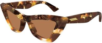 Bottega Veneta Femme, Accessoires, Multicolore, Taille: 53 MM Bv1391S Lunettes de soleil