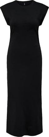 Only O-Neck Long Dress Box JRS Onlfallon S/S Robe Longue à col Rond pour Femme, Noir, XL