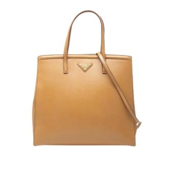 Prada Pre-owned Parabole Satchel - Femme - Pre-owned - Brun - Taille: ONE Size