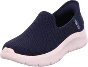 Skechers Baskets Go Walk Flex-Relish à Enfiler Mains Libres pour Femme, Bordure Textile Bleu Marine., 40 EU