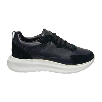 Pollini Sneaker aus Leder - - Shoes - Herren - Schwarzk - 42 EU
