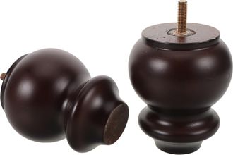 BESPORTBLE Gadpiparty 2 St&uuml;ck Massivholz M&ouml;belbeine Hohe Vintage Sofafu&szlig; Ersatz mit Schrauben und Montageplatten f&uuml;r Sofa Kommode Couchtisch und Bett Nat&uuml;rliche 