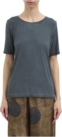 Uma Wang UMA Wang, Femme, Tops, Bleu, Taille: 40 FR Tir T-Shirt