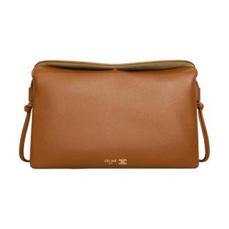Celine Trio Flap aus glattem Lammnappa - - Bags - Damen - Braun - ONE SIZE