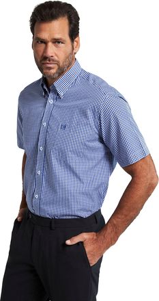 JP1880 Herren große Größen Übergrößen Menswear L-8XL Hemd, Business, Halbarm, Vichy-Karo, bis 8XL, Comfort Fit, Easycare hellblau 7XL 722860700-7XL