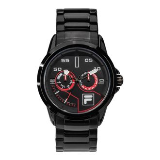 Fila Herren Edelstahl Uhr Active Kollektion - - Accessories - Herren - Schwarzk - ONE SIZE