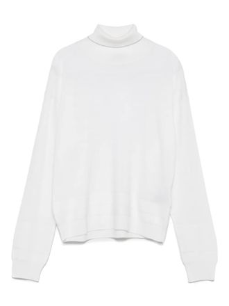 Eleventy pull &agrave; col chemin&eacute;e - Blanc
