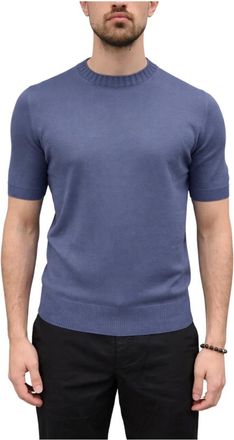 Gran Sasso Homme, Pulls, Bleu, Taille: 2XL Maille Ras du Cou