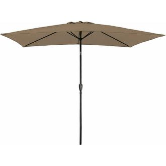 Happy Garden Parasol droit HAPUNA rectangulaire 2x3m taupe