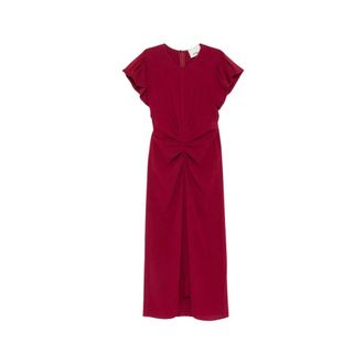 Isabel Marant Draped Midi Dress - - Dresses - Damen - Rot - XS