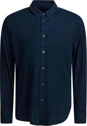 Tom Ford Homme, Chemises, Bleu, Taille: L Cotton Indigo Shirt