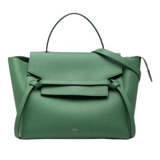 Celine Pre-owned Vintage Satchel - Femme - Pre-owned - Vert - Taille: ONE Size