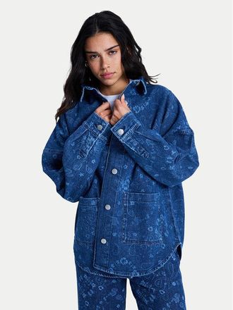 Roxy Jeanshemd Kick Back Washed ERJWT03750 Blau Relaxed Fit