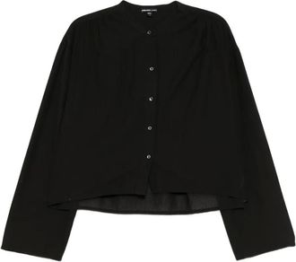 James Perse Hemd ohne Kragen - Schwarz