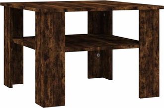Generic vidaXL Couchtisch Beistelltisch Wohnzimmertisch Sofatisch Teetisch Kaffeetisch Tisch Wohnzimmer R&auml;uchereiche 60x60x42cm Holzwerkstoff