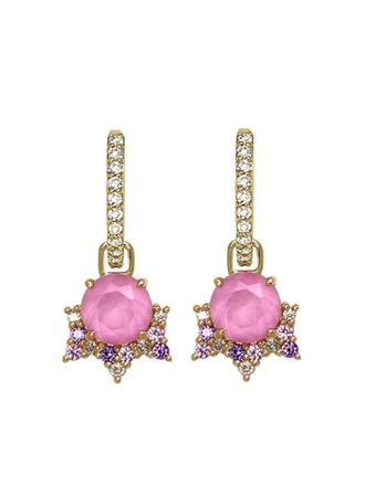 Lark & Berry 14kt Celestial Gelbgoldohrringe mit Saphiren und Diamanten