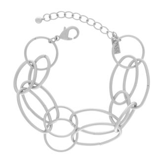 Dansk Copenhagen Tempeste T-bar Paperclip Armband - - Accessories - Damen - Grau - ONE SIZE