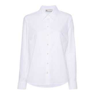Tory Burch Wei&szlig;es Popeline-Hemd mit Knopfleiste - - Blouses & Shirts - Damen - Wei&szlig; - M