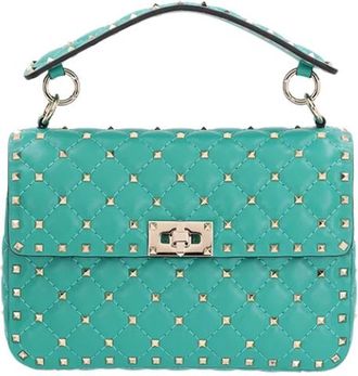 Valentino Garavani Femme, Sacs, Vert, Taille: ONE Size Medium Nappa Rockstud Spike Bag