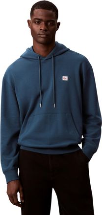 Calvin Klein Herren LS 350TERRY EU WHSL Badge Hoodie LV04RC274G Sweatshirts, Blau (Navy Teal), XL, Blau (Marineblaugr&uuml;n), XL