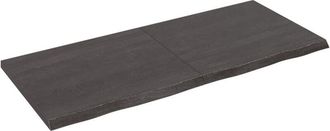 vidaXL Dessus de bureau gris foncé 140x60x4 cm bois chêne traité