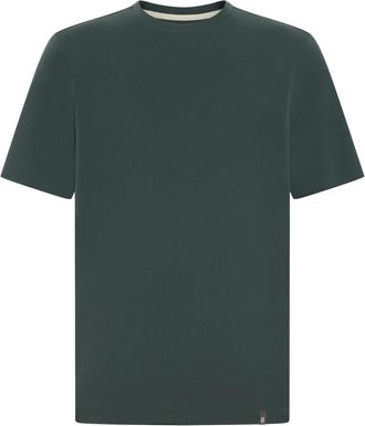 Boggi Milano Homme, Tops, Vert, Taille: S T-shirt piqu&eacute; haute performance avec fil S.Caf&egrave;