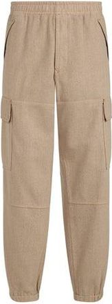 Stone Island Pantalon &agrave; taille &eacute;lastique en laine m&eacute;lang&eacute;e