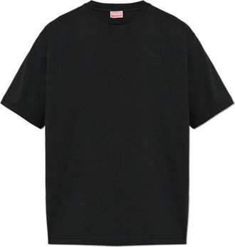 Kenzo Homme, Tops, Noir, Taille: L T-shirt avec logo
