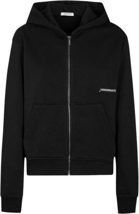 Hinnominate Hinnominate, Femme, Sweatshirts et sweats &agrave; capuche, Noir, Taille: 36 FR Felpa basica zip e cappuccio